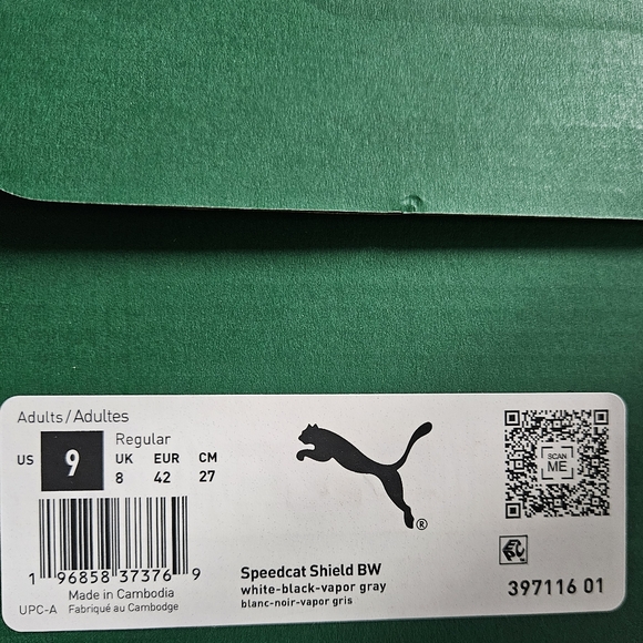 Puma | Shoes | Puma Speedcat Shield Bw Vapor Gray | Poshmark